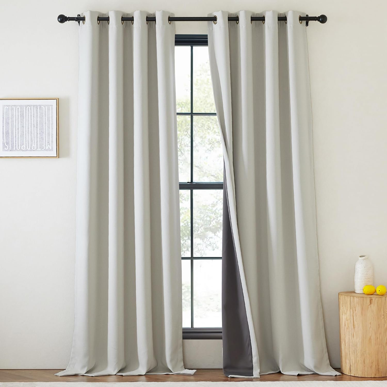 Latitude Run® Tamarkus Linen Curtain Panel | Wayfair