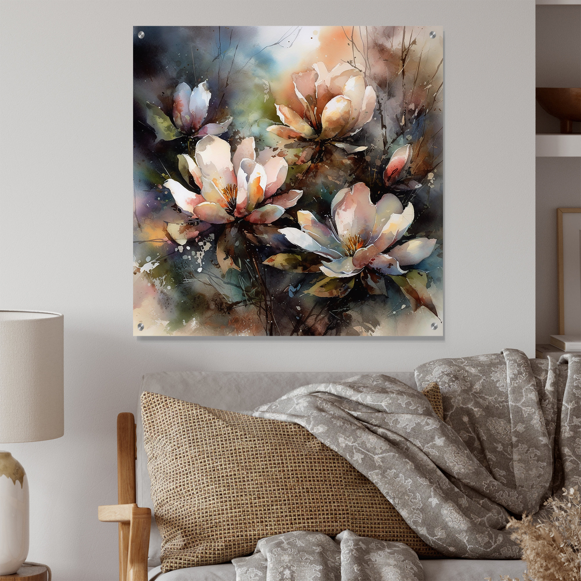 Winston Porter Pink Magnolia Symphony II - Magnolias Acrylic Wall Art ...