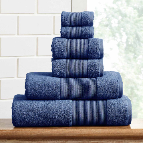 Navy Bath Towel Sets You'll Love | Wayfair