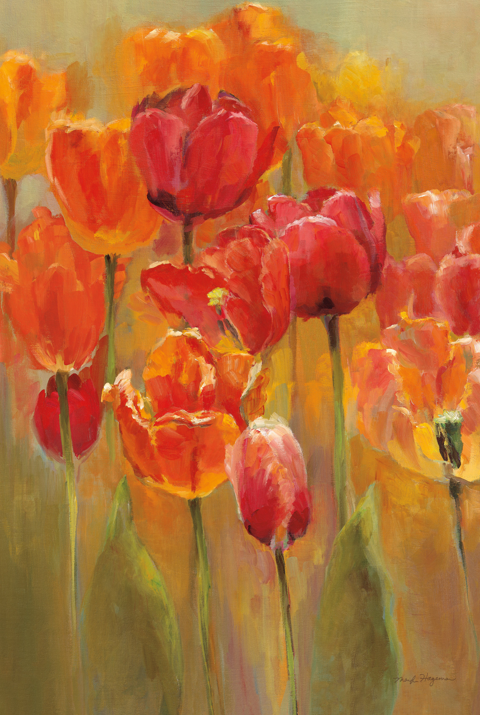 Winston Porter Learah Tulips In The Midst I On Canvas Print | Wayfair