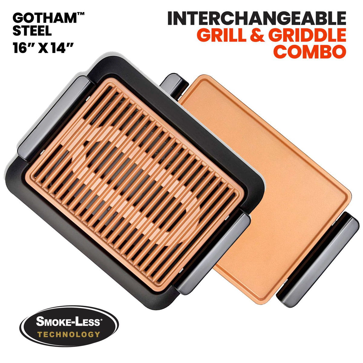 Gotham Steel Smokeless Electric Grill & Griddle & Reviews | Wayfair