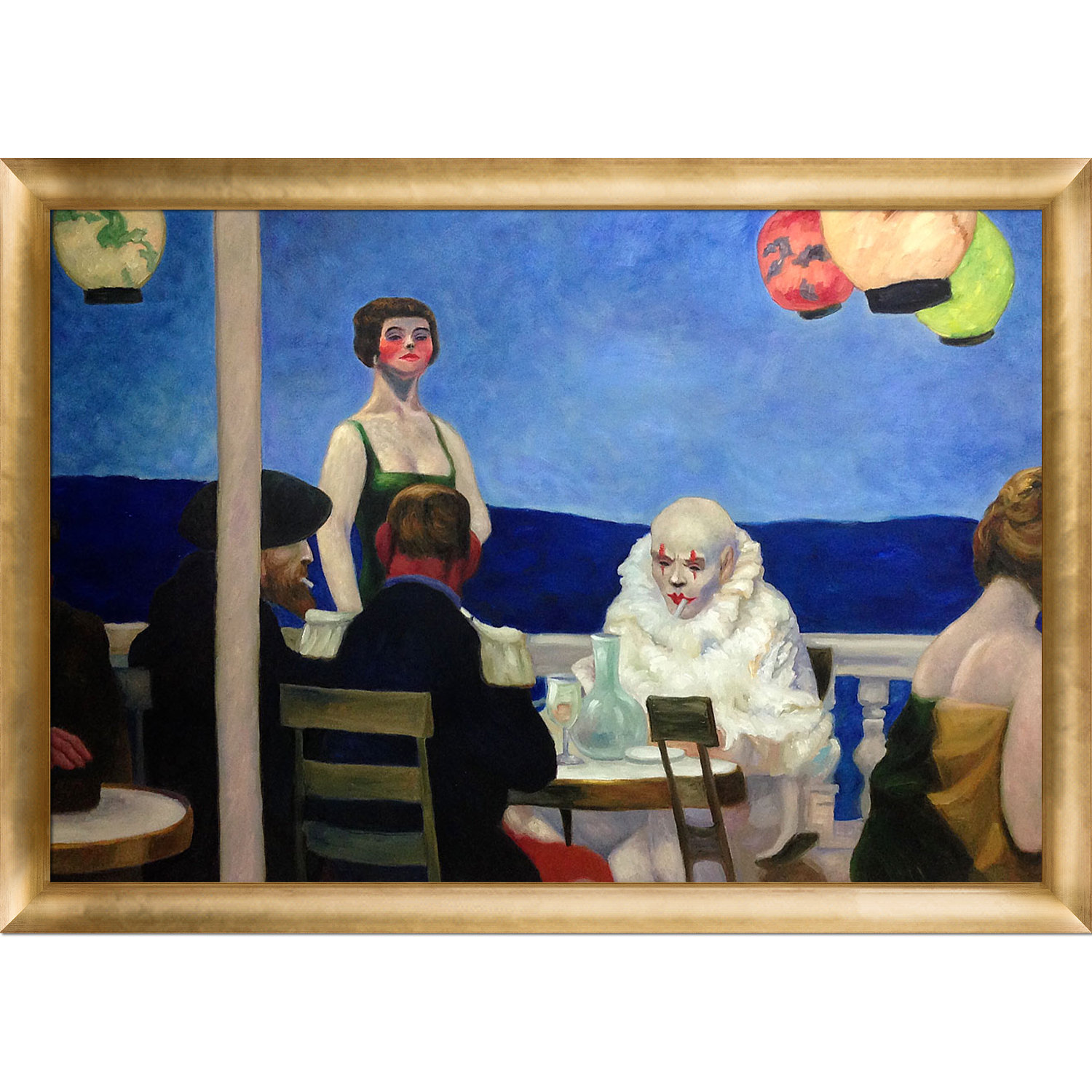 Vault W Artwork 'Soir Bleu, 1914' by Edward Hopper - Wrapped Canvas ...