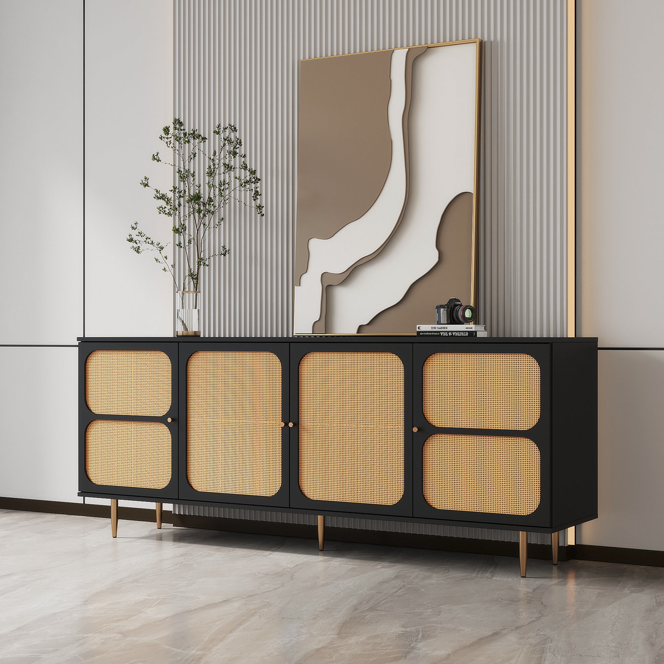 Home Decor Wicker Rattan Tv Stands Rattan Sideboard Rattan Storage ...