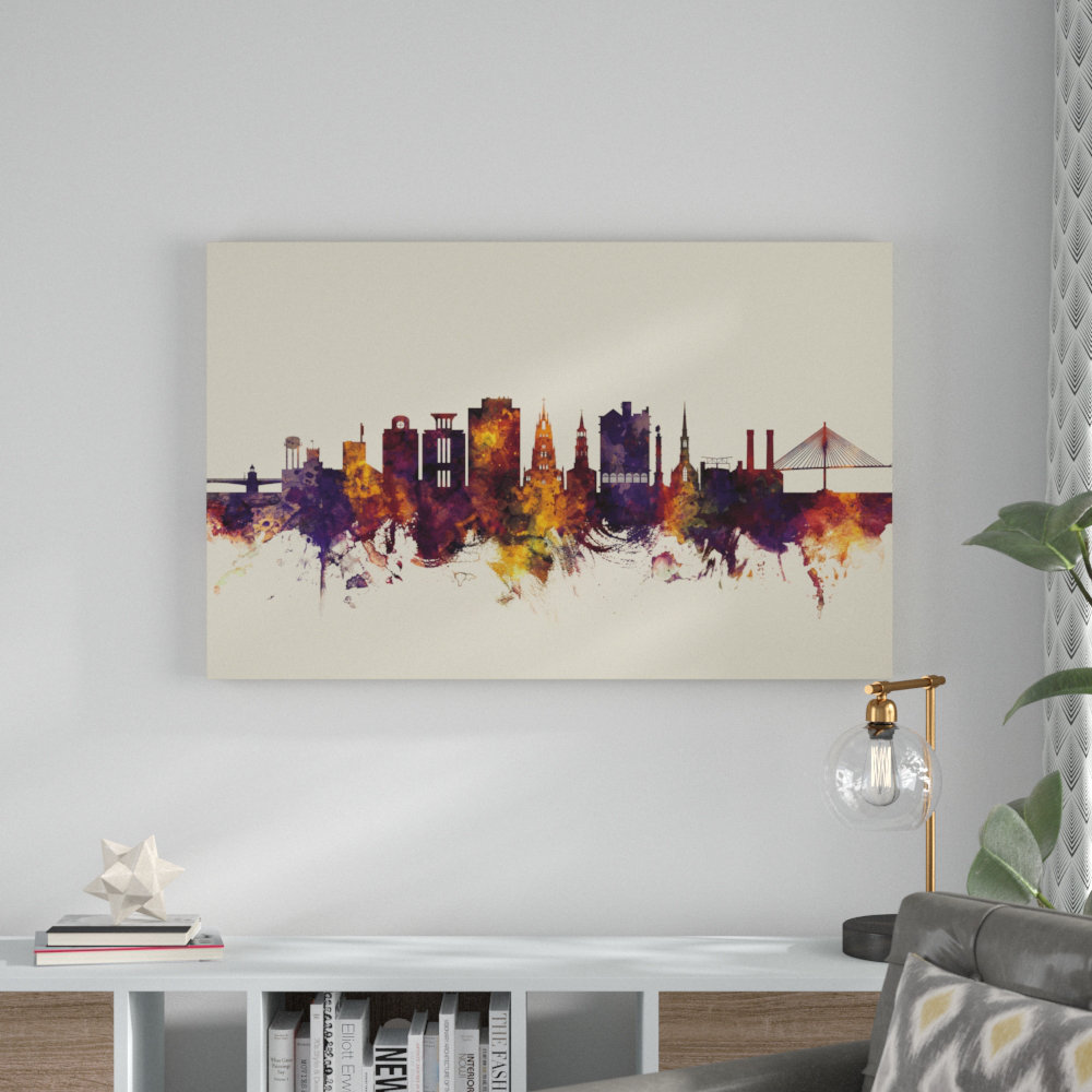 Wrought Studio 'Charleston South Carolina Skyline III' Graphic Art on ...