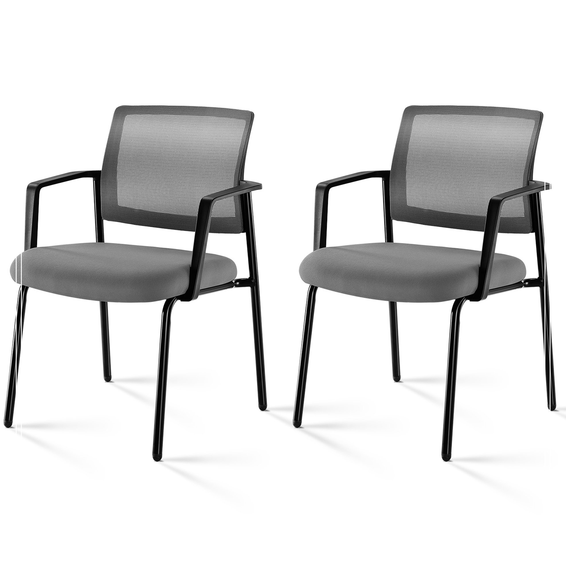 Corrigan Studio® Mesh Back Stacking Arm Chairs , Upholstered Fabric ...