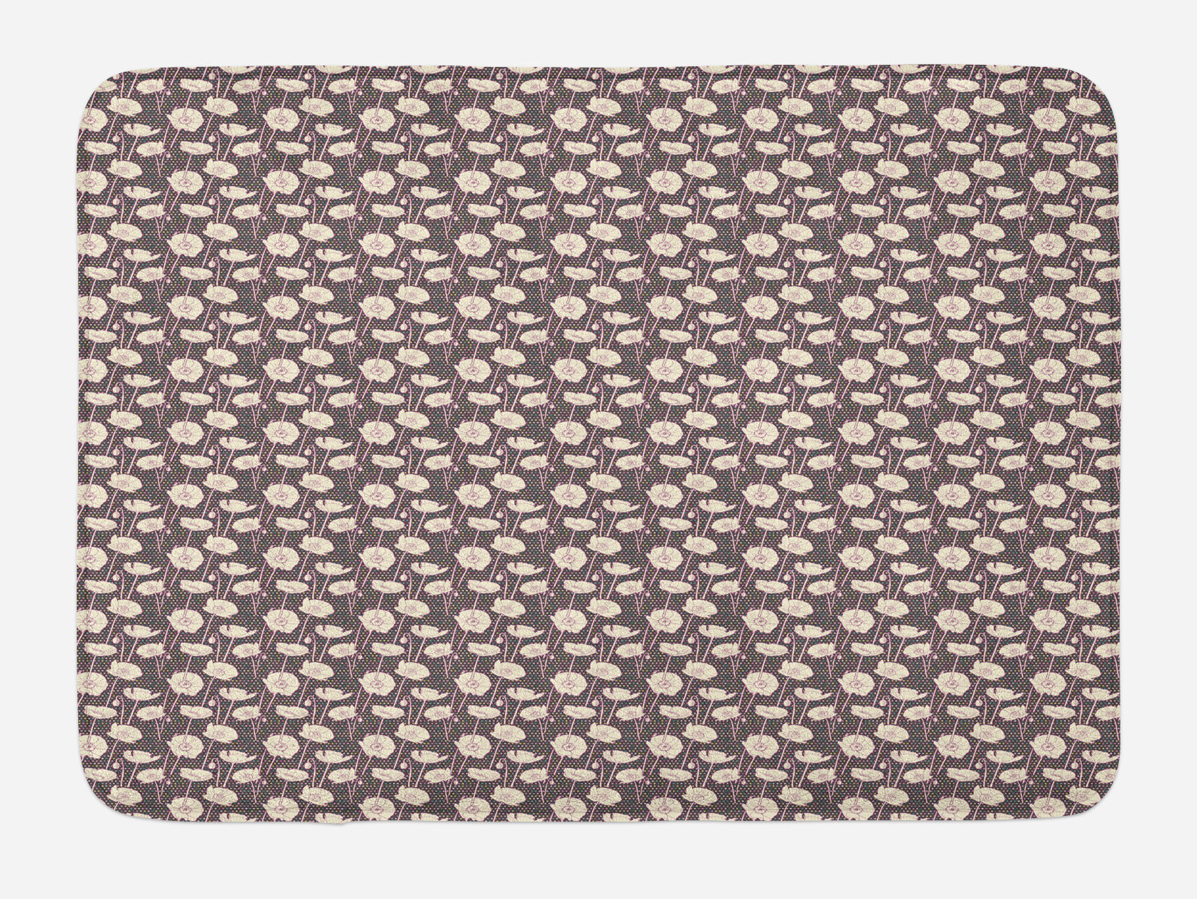 East Urban Home Charnae Floral Bath Mat | Wayfair
