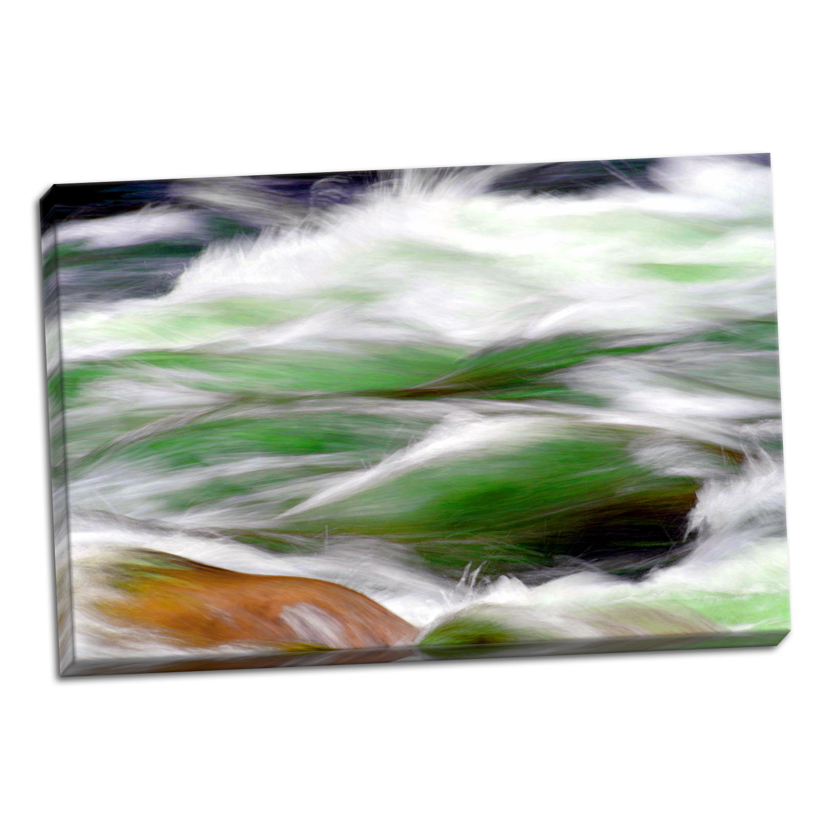 Ebern Designs 'River Rapids' Graphic Art Print on Wrapped Canvas | Wayfair