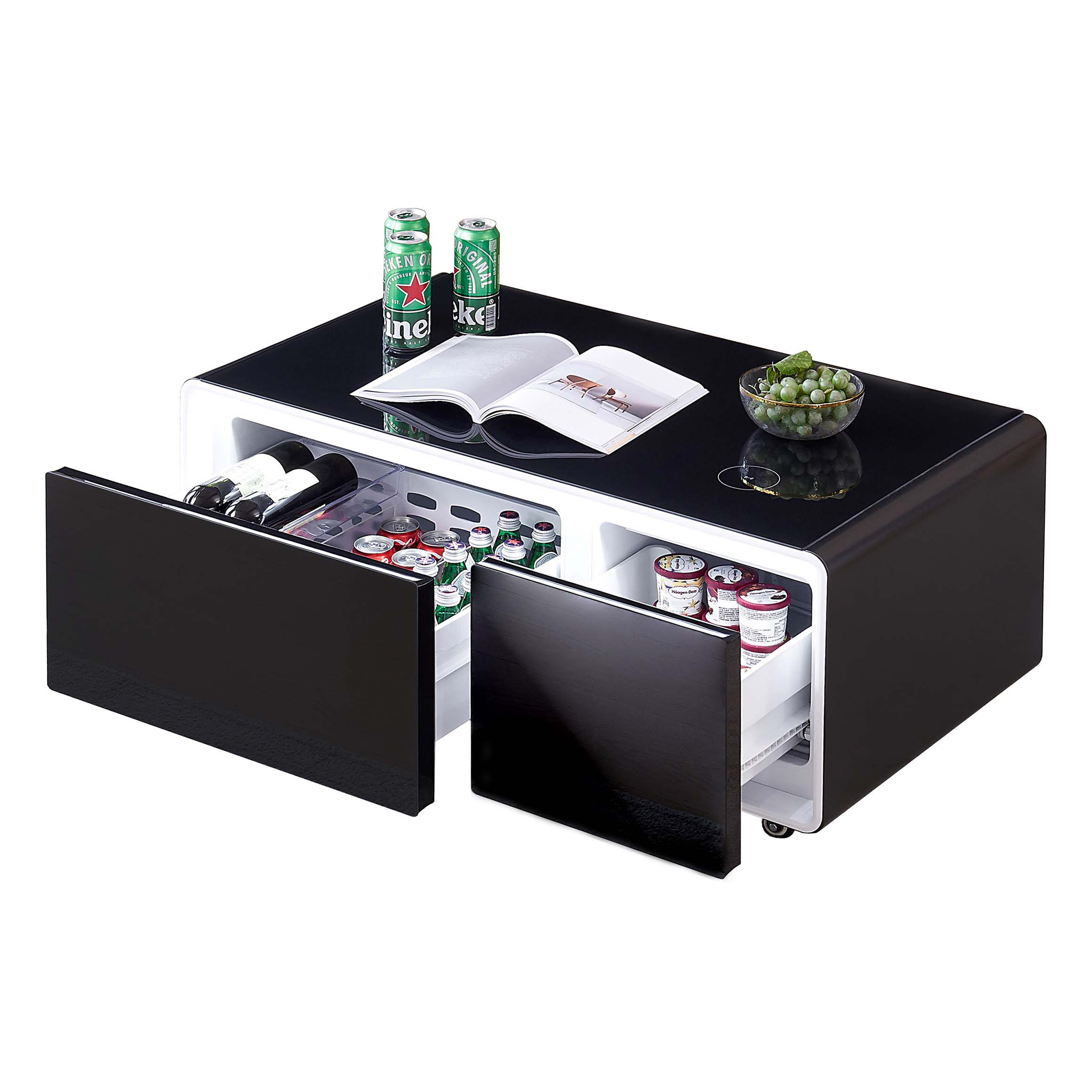 Hokku Designs Smart Table Fridge, Multifunctional Coffee Table with ...