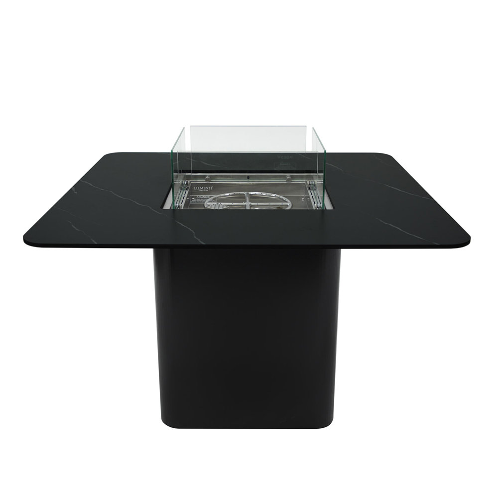 Elementi Brugge 30'' H x 47'' W Marble Propane Outdoor Fire Pit Table ...