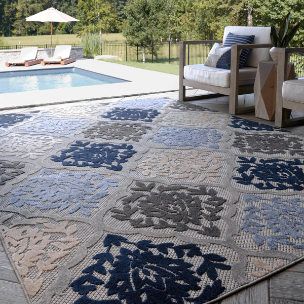 Lark Manor Abubakar Water Resistant Indoor Outdoor Rugs for Patios ...