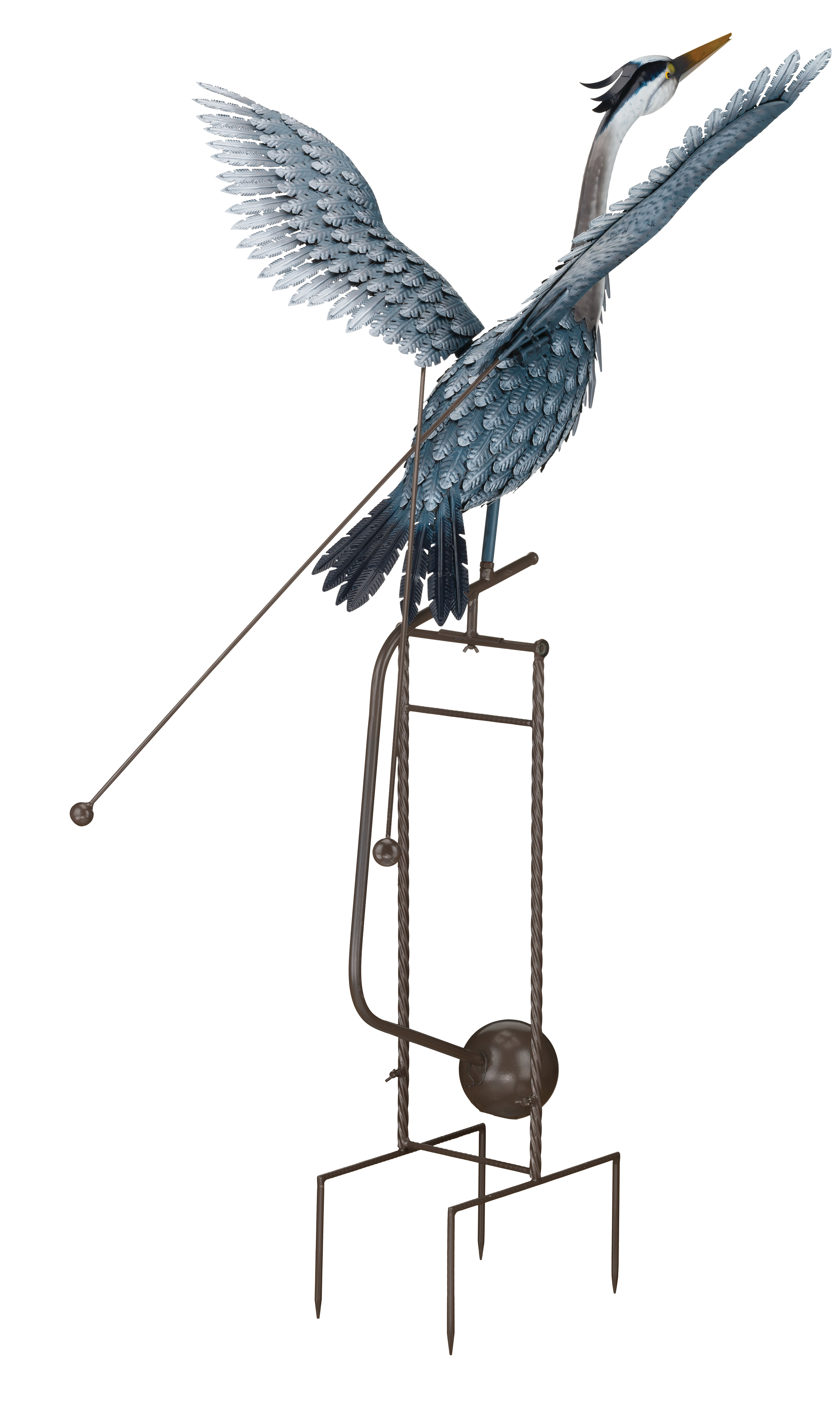 Beachcrest Home™ Waymon Luster Metal Animated Rocker Stake Balanced ...