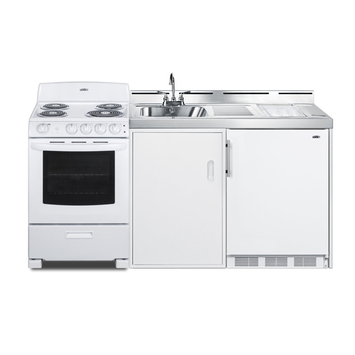 Summit Appliance All-In-One Combo Kitchens 5.1 Cubic Feet Kitchenette ...