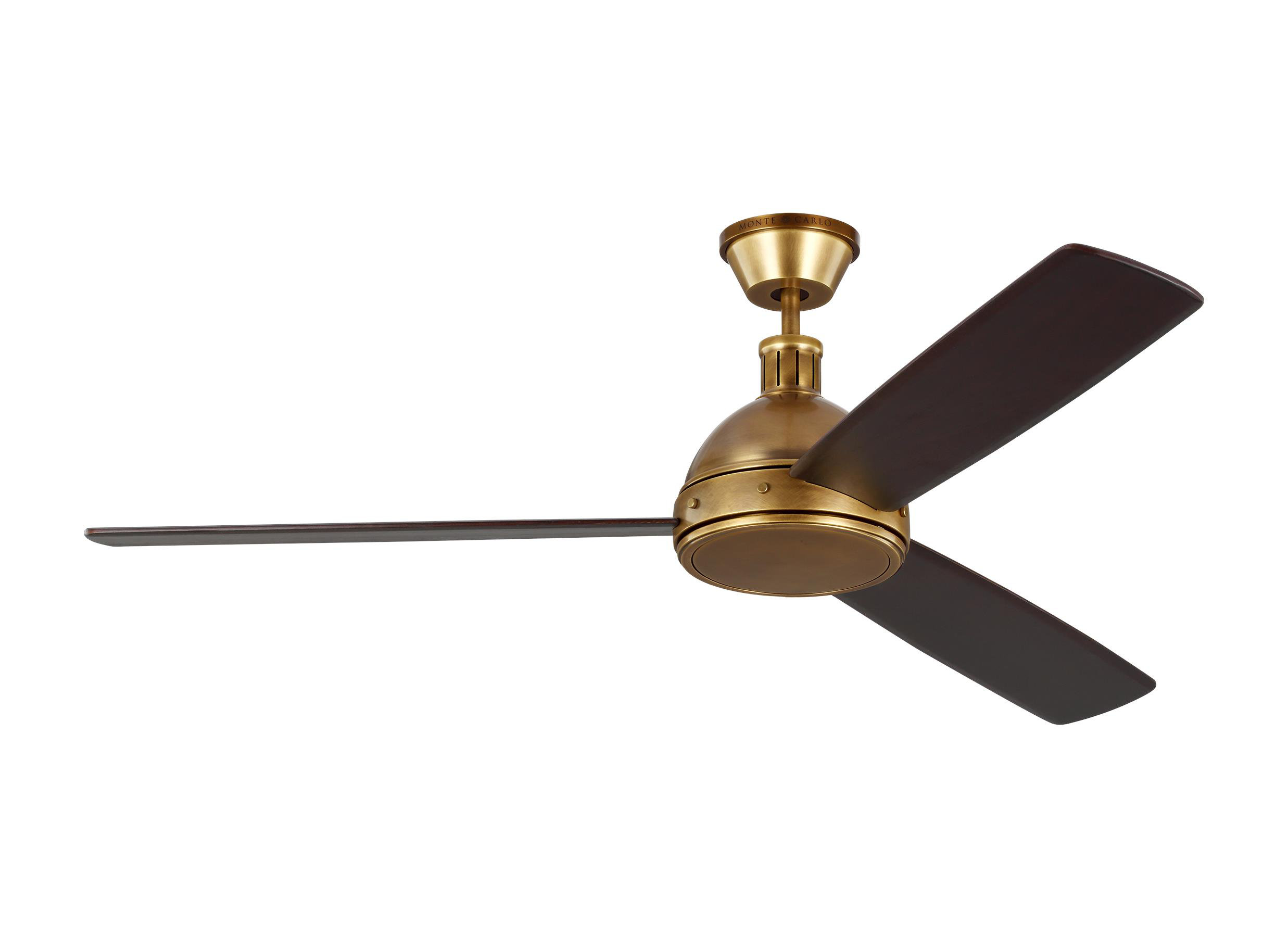 Visual Comfort Fan Hicks 60 LED - Deep Bronze W Antique Brass & Reviews ...