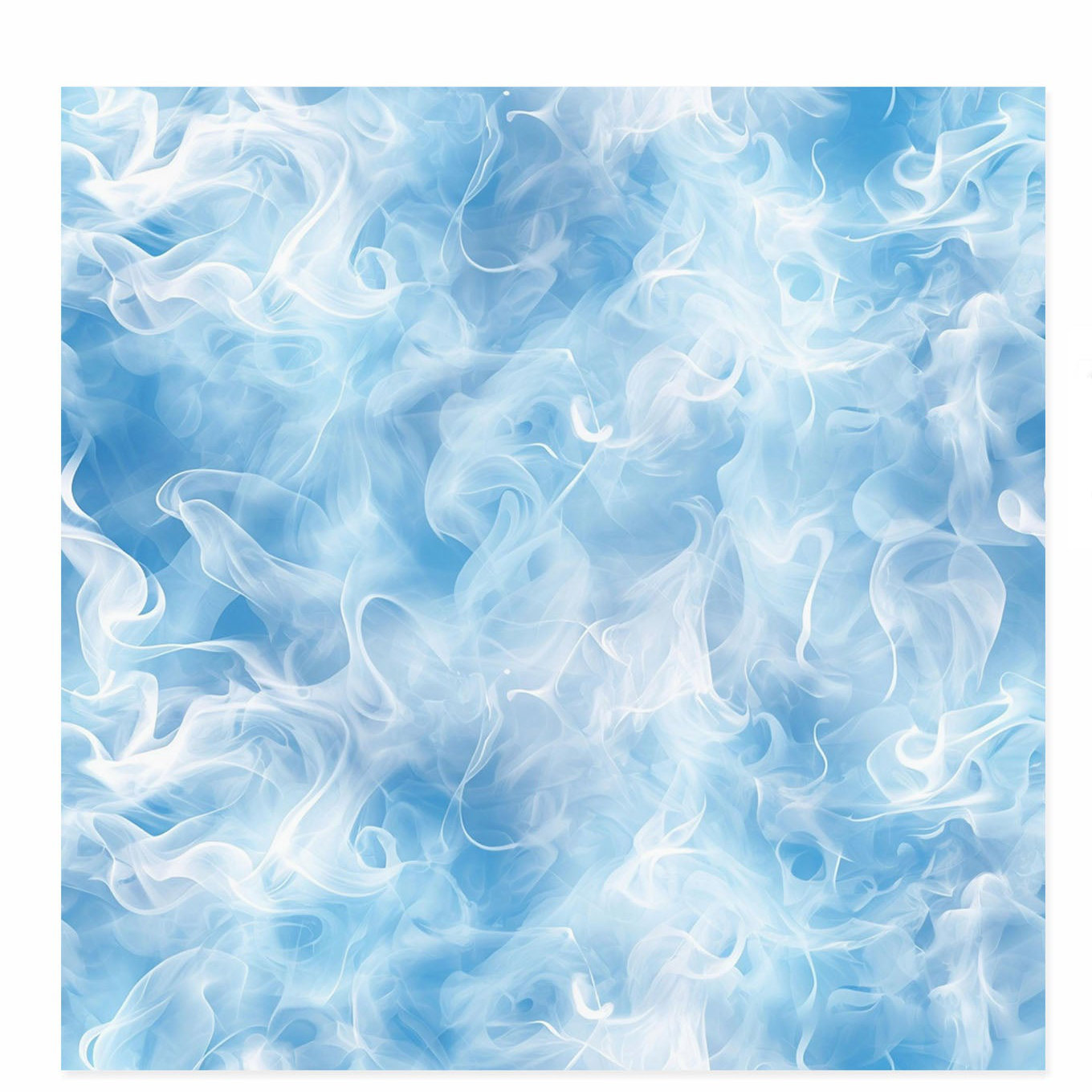 Wrought Studio™ Abstract Blue Myst XI Modern Unframed Art Print | Wayfair