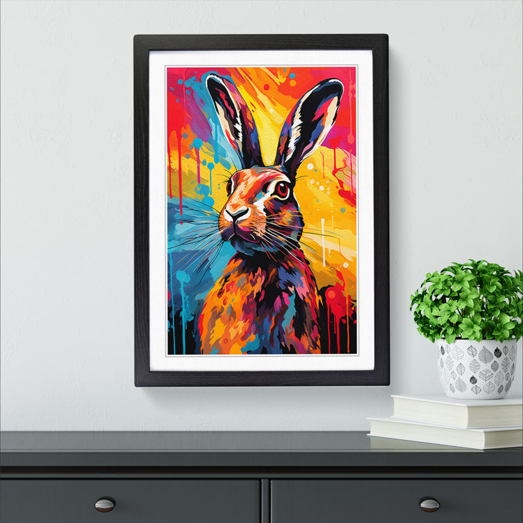 Brambly Cottage Hare Colour Field No.2 - Single Picture Frame Art ...