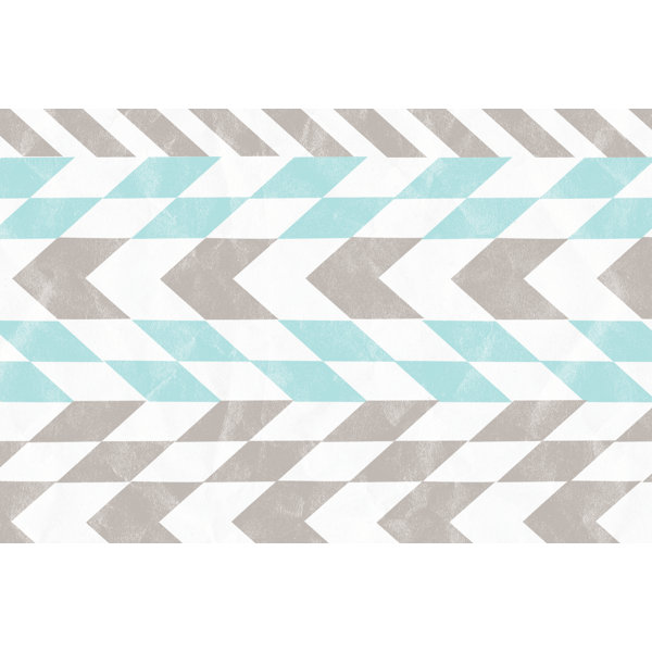 Natur Pur Small Blue And Grey Pattern - Wrapped Canvas Art Prints ...