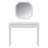 Ophelia & Co. Retro Makeup Desk With Large Mirror, 3-Drawer Dressing ...