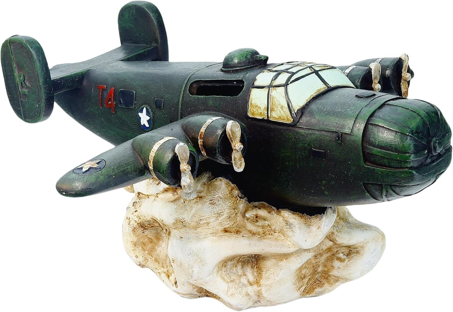 Zoomie Kids Vintage Airplane Model Cute Chibi B-24 Liberator Model ...