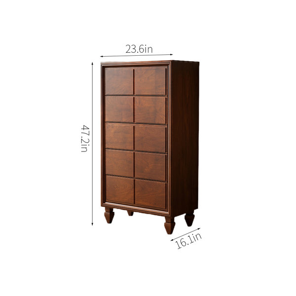Dream cabinet Retro Style Solid Wood Entrance Cabinet Solid Wood Accent ...