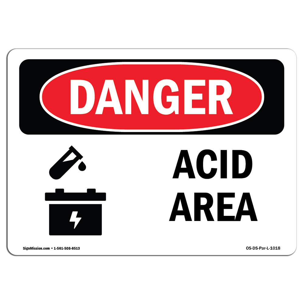 SignMission Plaque en aluminium pour zone acide 12 x 18 - Wayfair Canada