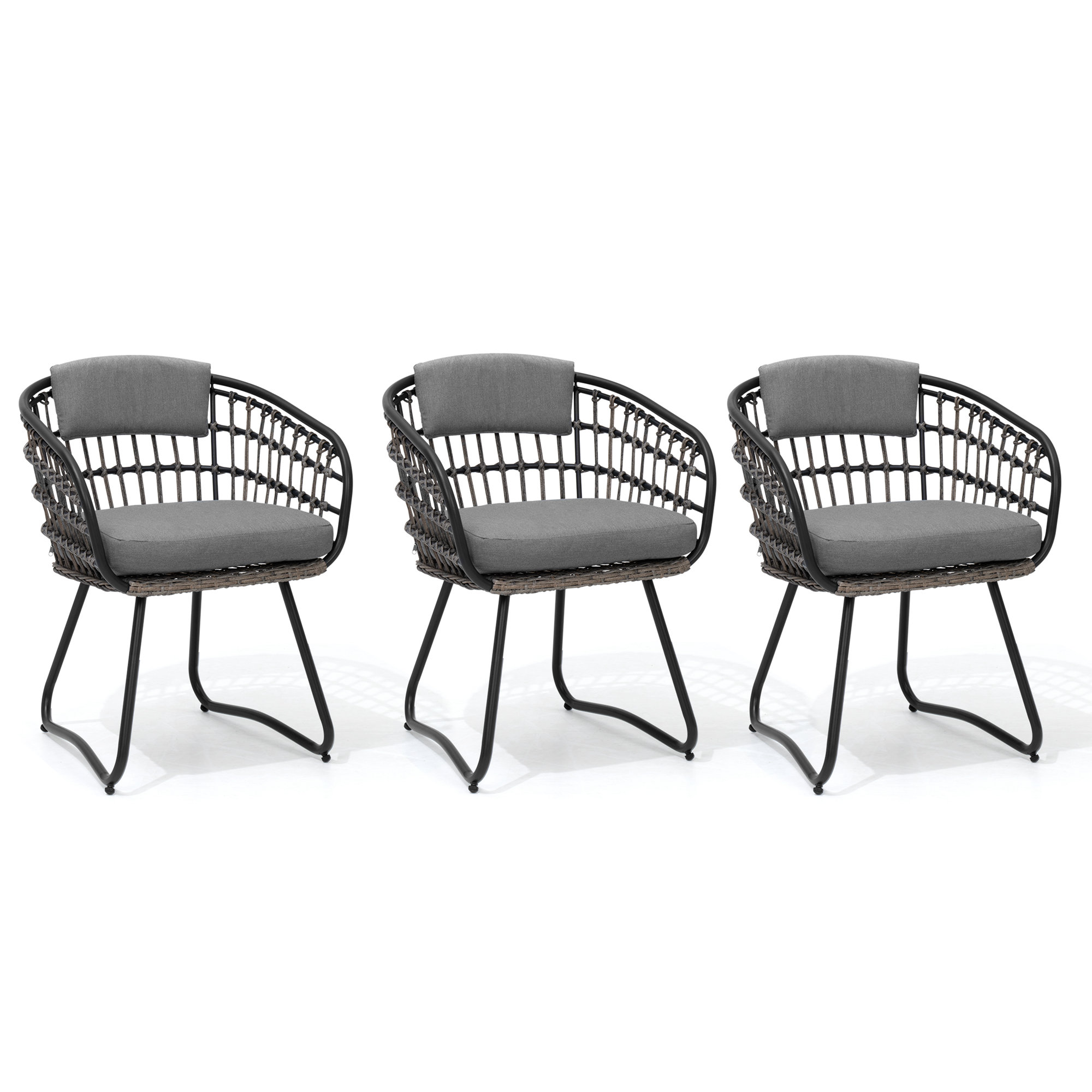 Bay Isle Home™ Ardella Outdoor Dining Chair With Removable Cushion et ...