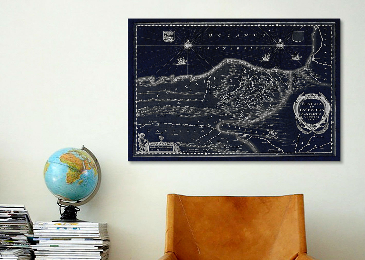 Breakwater Bay Antique Map of Biscaya (1640) by G and J Blaeu Graphic ...