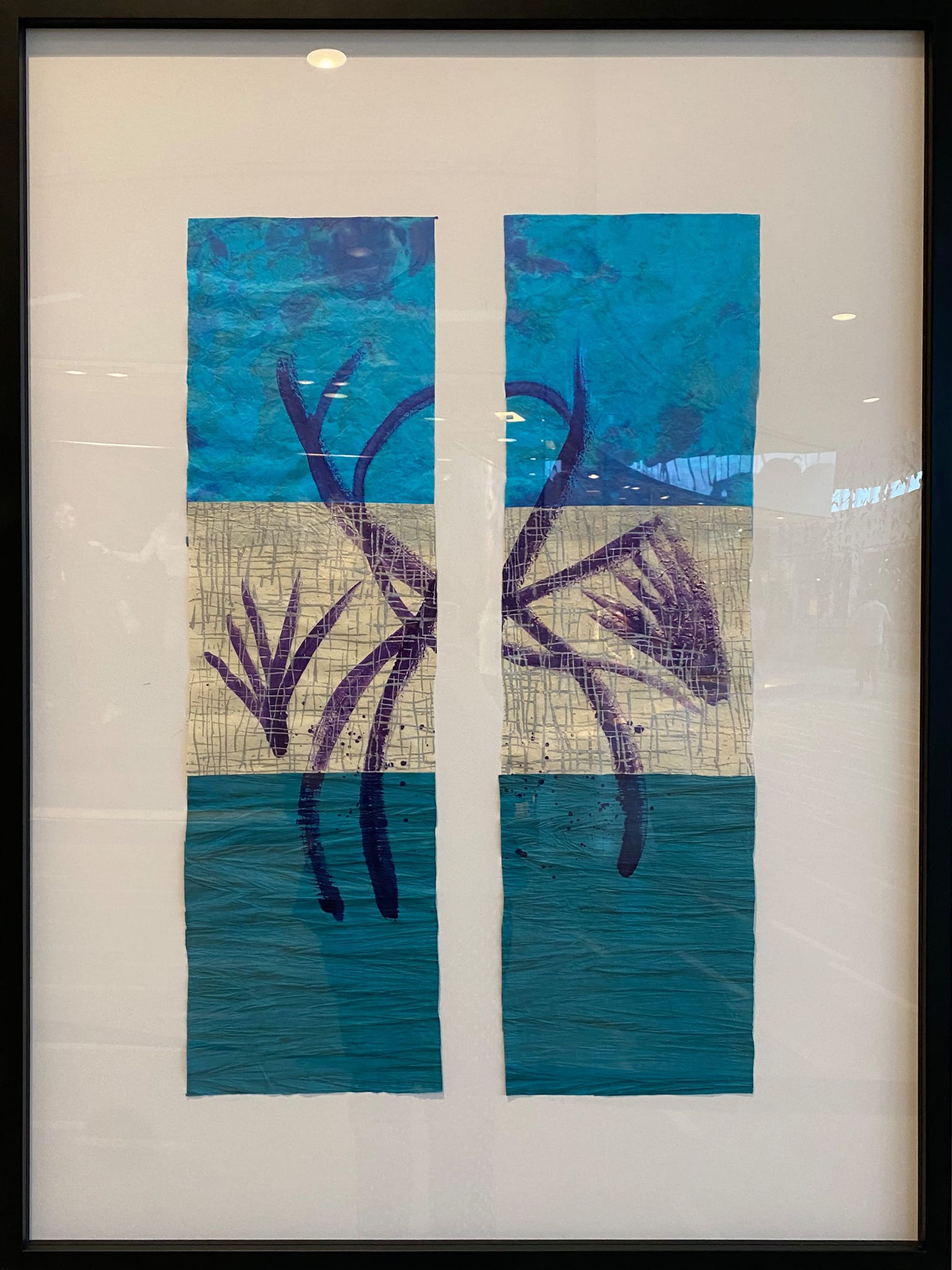 Platinum Art Group Large Collage Choreography I - Painting on Paper ...