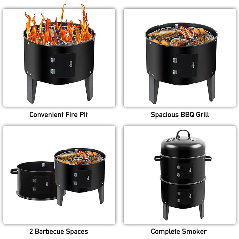 Bruce&Shark Vertical Portable 341 Square Inches Smoker & Reviews ...