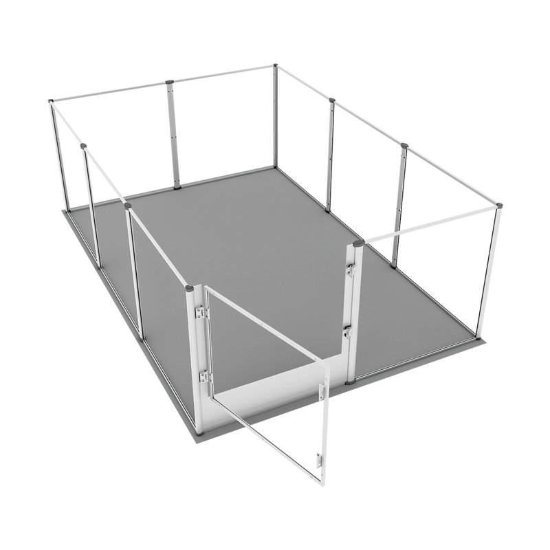 BingoPaw Playpen 24'' H 10 Panel Acrylic Exercise Pen With Door ...