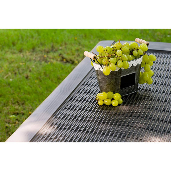 Keter Borneo 110 Gallon Rattan Wicker Resin Patio Deck Storage Box ...