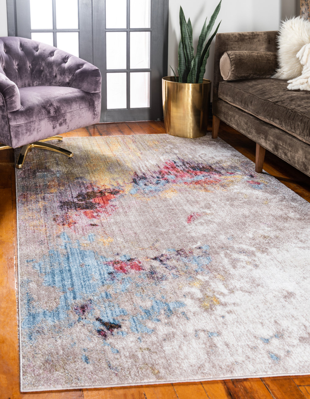 Jill Zarin Downtown Abstract Yellow/Gray Area Rug & Reviews | Wayfair