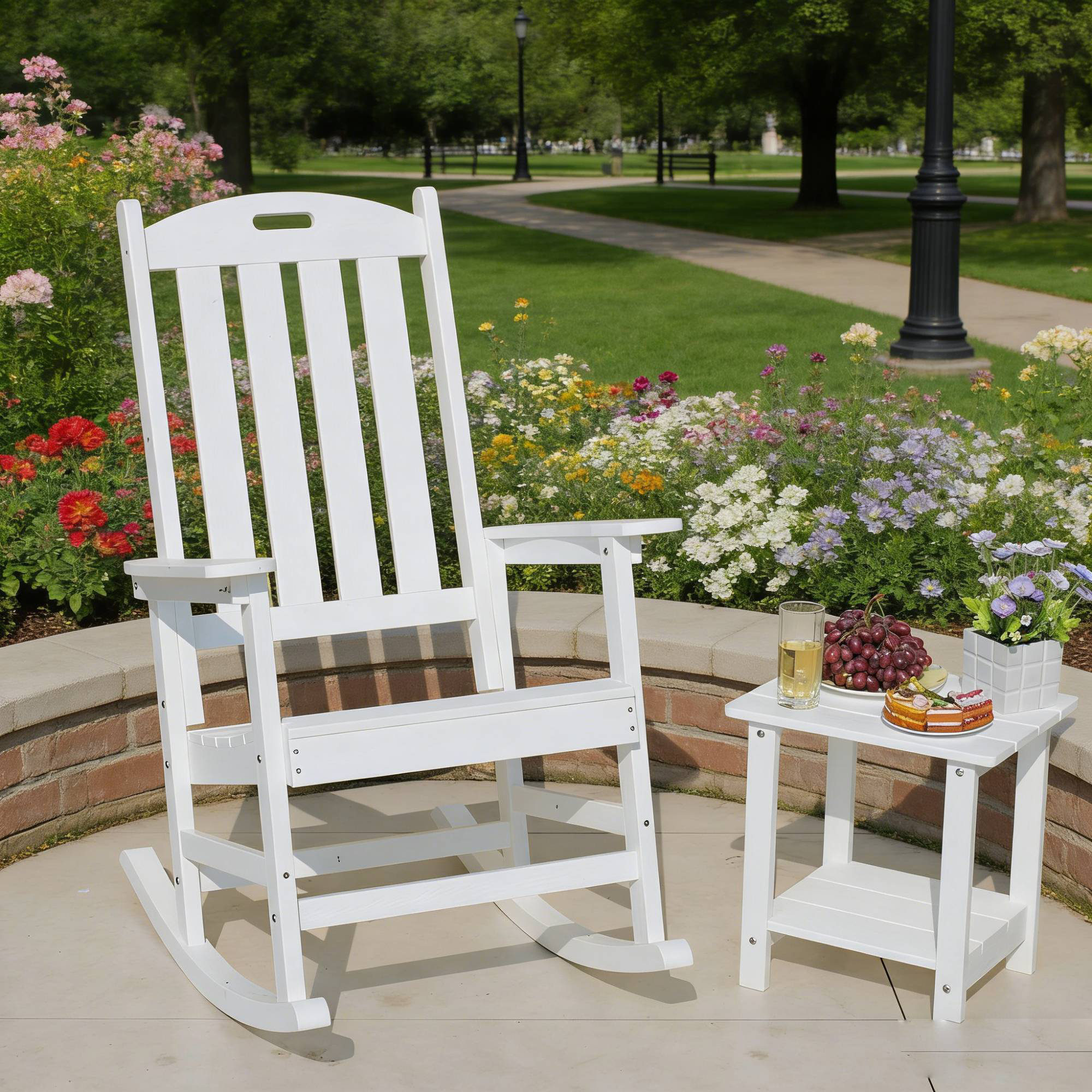 Bay Isle Home™ All-Season Rocking Chair For Patio Leisure & Outdoor ...