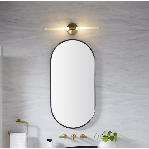 Kohler Essential Capsule Wall Mirror, Bathroom/Vanity Mirror with Frame ...