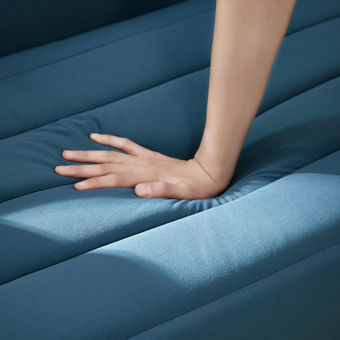 Alcott Hill® Caydon 64.6'' Velvet Square Arm Sofa | Wayfair