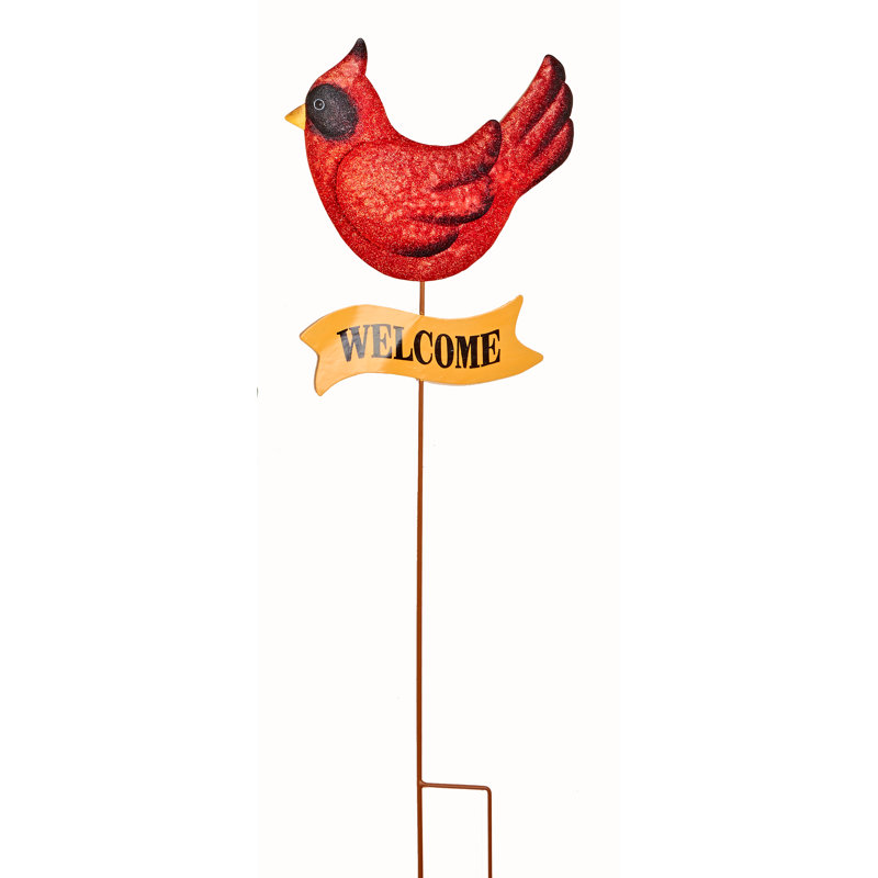 The Holiday Aisle® Metal Cardinal Stake & Reviews | Wayfair