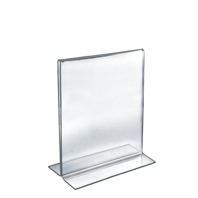 Azar Displays Bottom Loading Clear Acrylic T-Frame Sign Holder ...