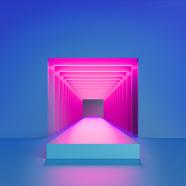 Wrought Studio Elatia Pink Neon Light On Canvas by Neoleo Print | Wayfair