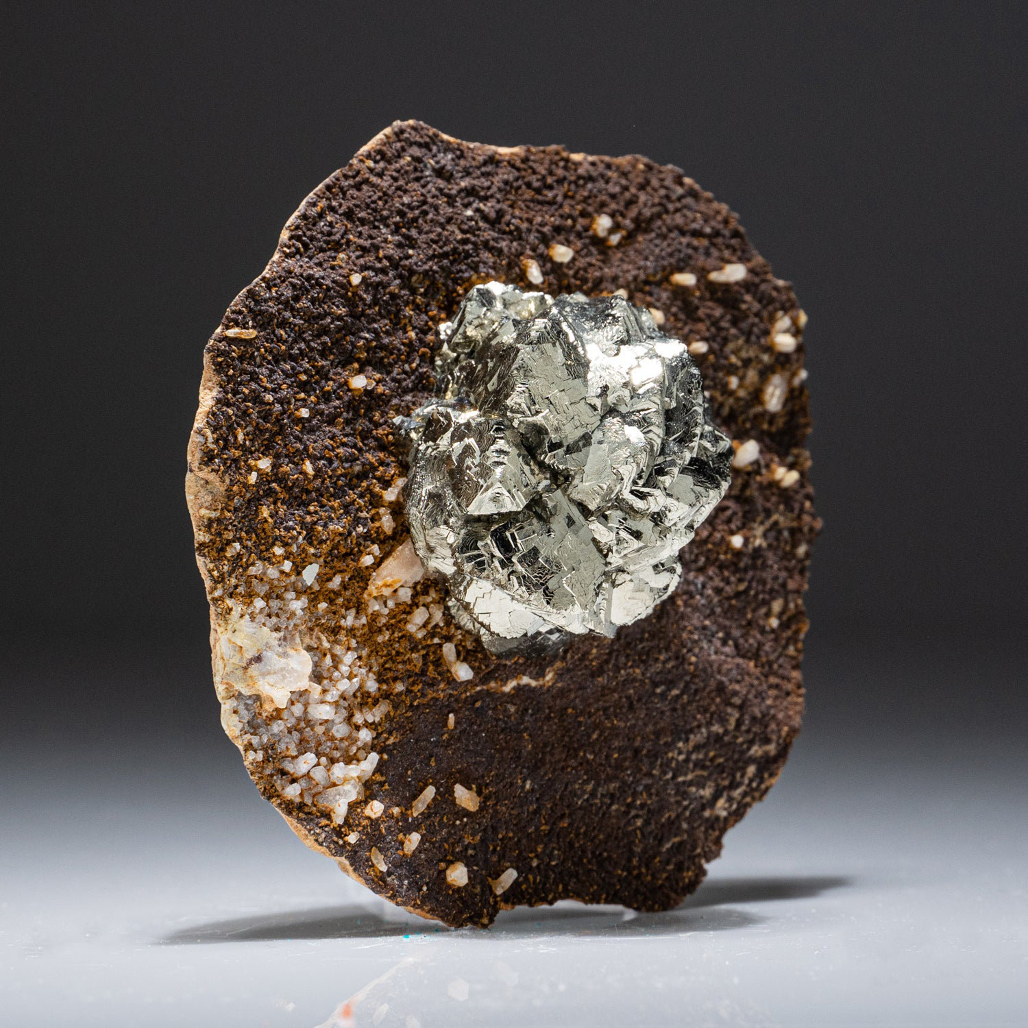 Astro Gallery of Gems Pyrite Crystal Cluster on Matrix from Yaogangxian ...