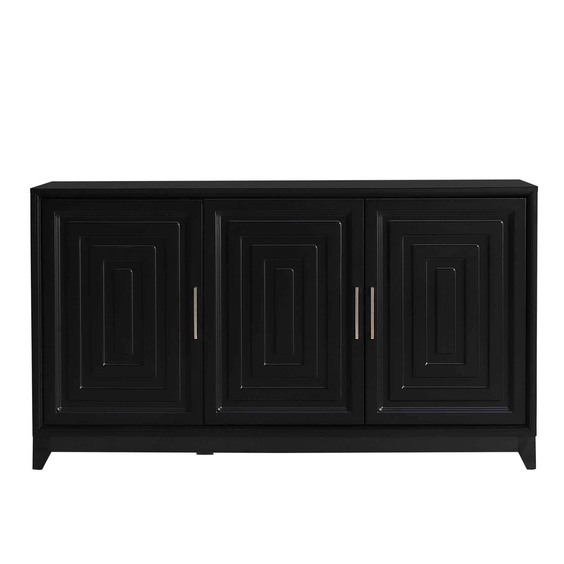 George Oliver Modern Entertainment Center Media Console with 2 Spacious ...