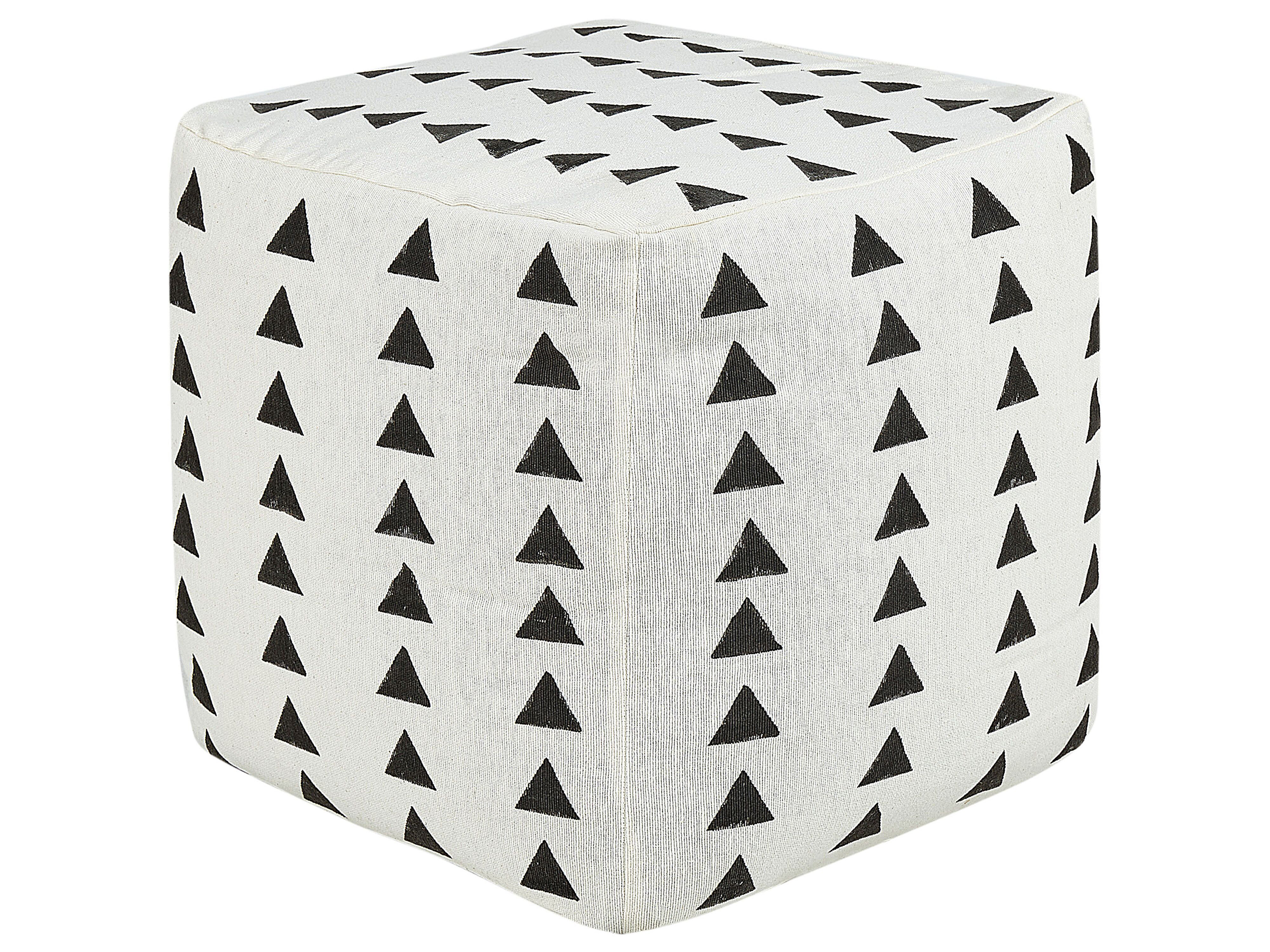 Natur Pur Docia 45cm Wide Square Geometric Pouffe Ottoman | Wayfair.co.uk