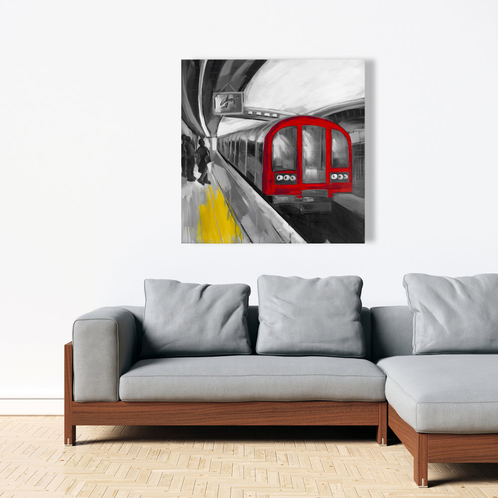 Lark Manor™ Waiting subway - Transportation Train Canvas for Home Decor ...
