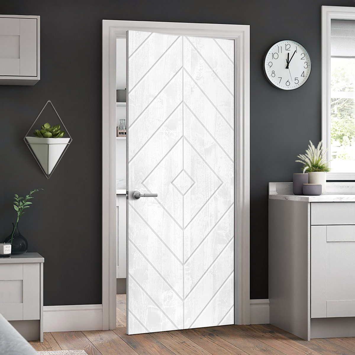 Calhome Stained Smooth Pine Wood Single Prehung Interior Door | Wayfair