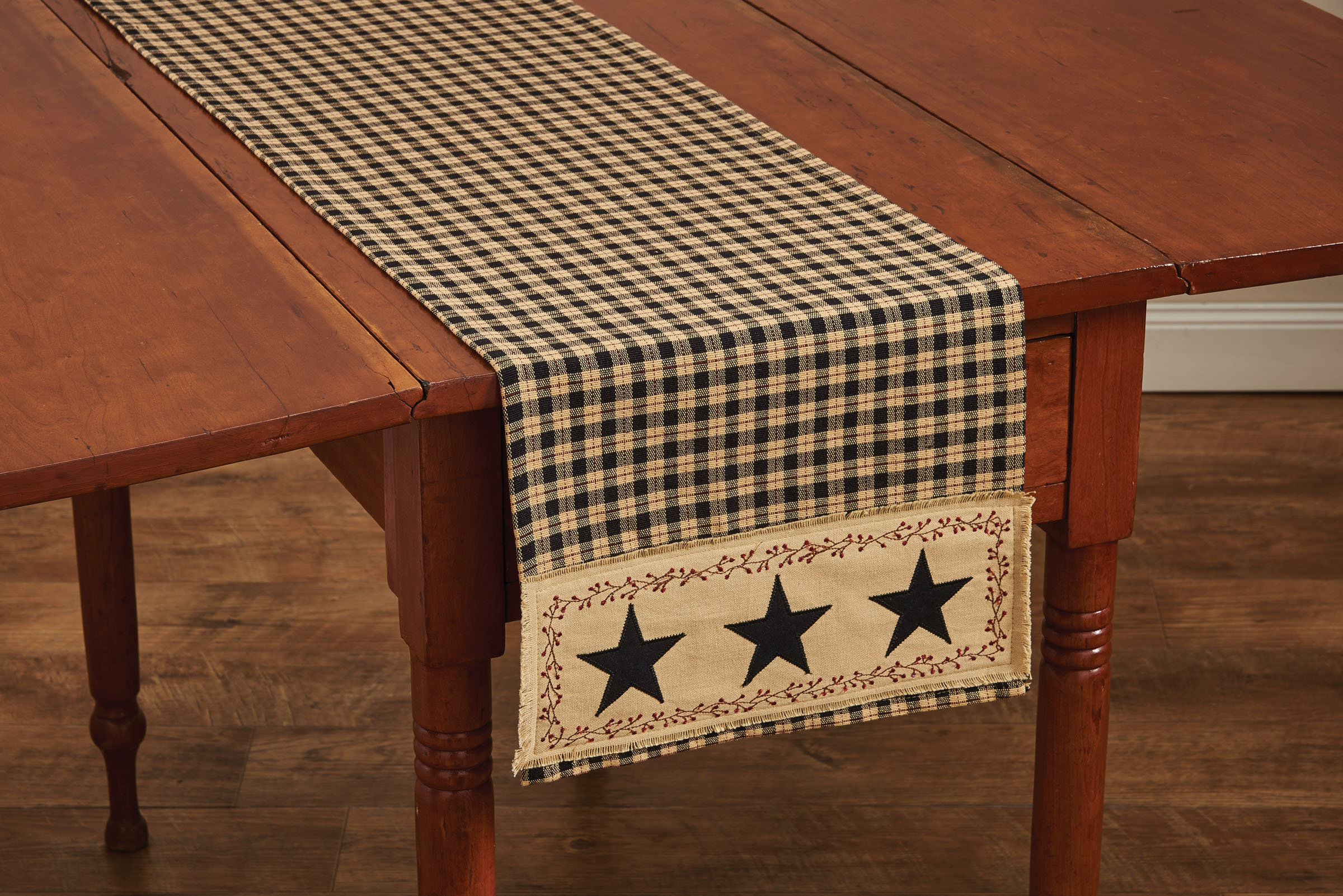 Union Rustic Star Patch Table Runner - 54"L | Wayfair