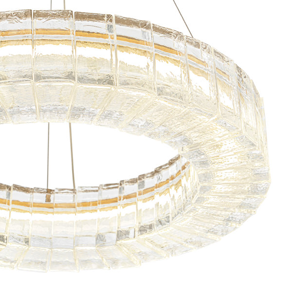 Mercer41 Dimmable Led Water Glass Round Chandelier | Wayfair