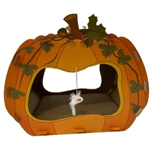 The Holiday Aisle® 18" Bobbie-Joe Cat Condo | Wayfair
