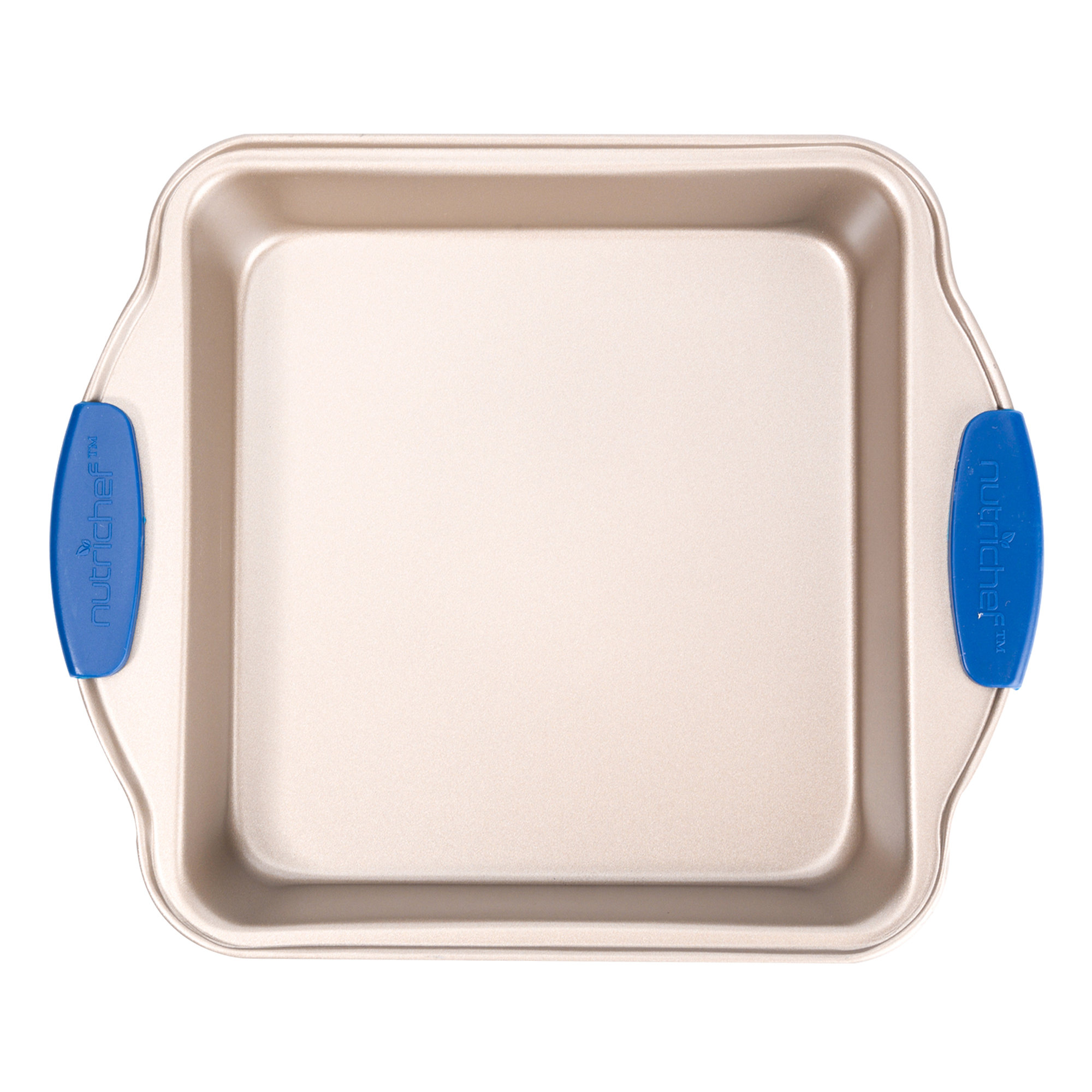 NutriChef Non-Stick Square Pan - Deluxe Nonstick Gold Coating Inside ...