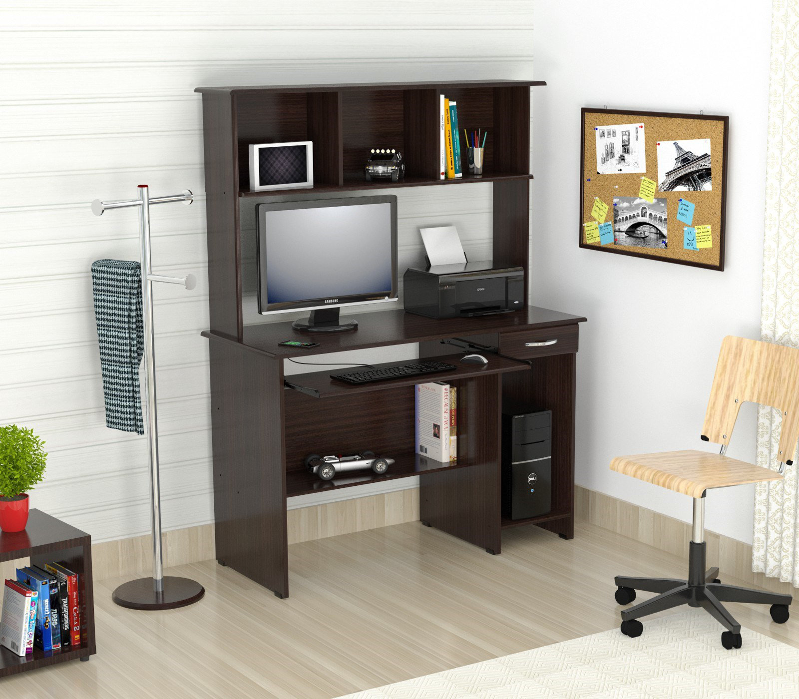 Latitude Run® Akasya Desk with Hutch & Reviews | Wayfair