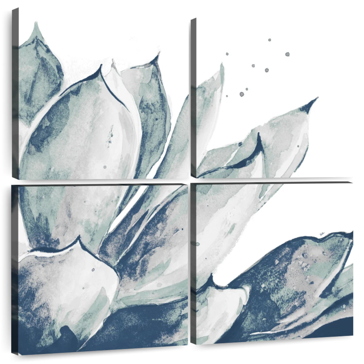 Elephant Stock Blue Agave On White II | Wayfair
