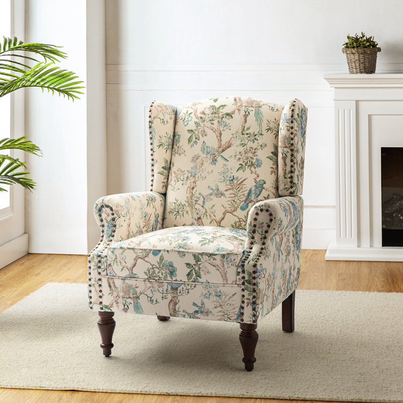 Lark Manor Anndi Upholstered Wingback Accent Chair & Reviews | Wayfair