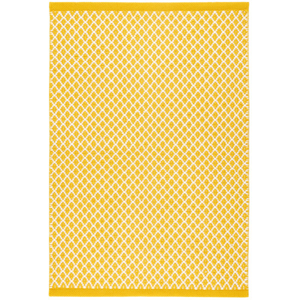 Dash and Albert Rugs Mainsail Yellow Handwoven Indoor/Outdoor Rug | Wayfair